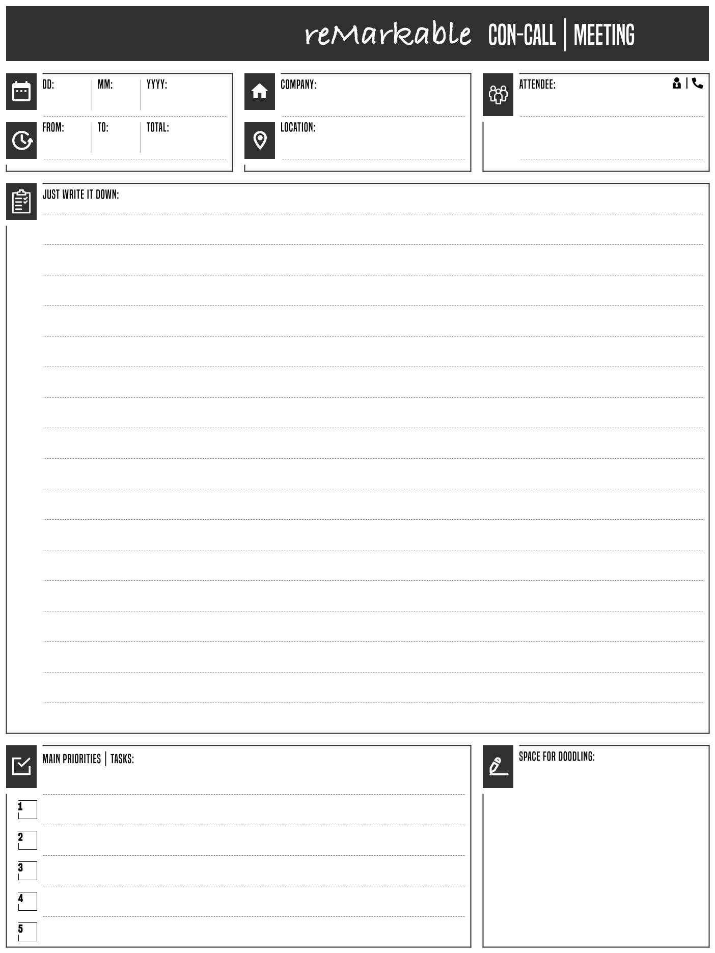 reMarkable Template Helper & Custom Screens. Custom templates and ...