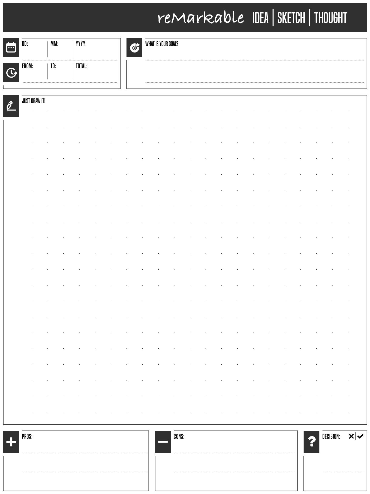 reMarkable Template Helper & Custom Screens. Custom templates and ...